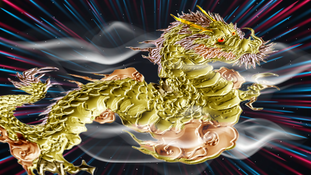 Dragon God Wave 🔯 ｜Golden Dragon God｜Dream come true | Guardian dragon ...